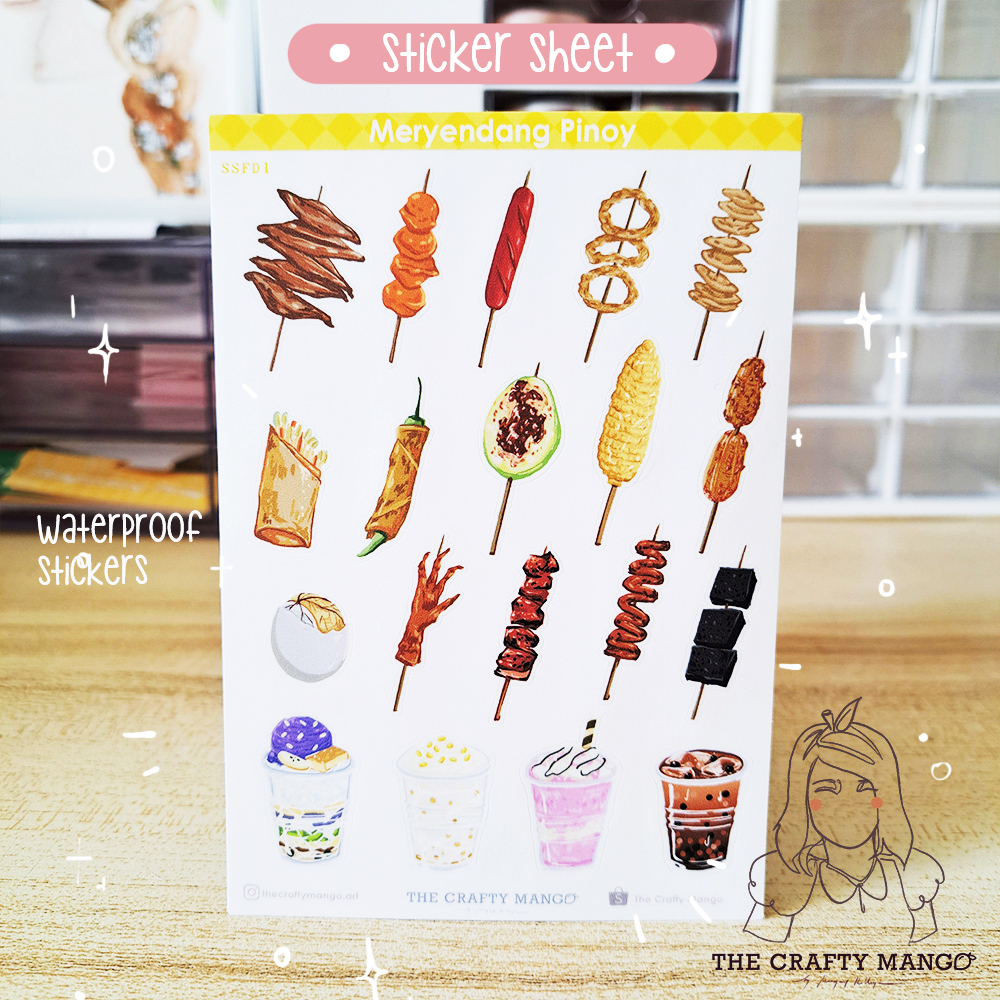 Meryendang Pinoy Sticker Sheet | Food sticker journal | SSFD1 | The ...