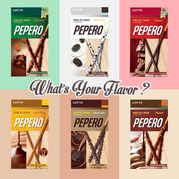 Lotte Pepero Chocolate Stick Almond White Cookie Choco Filled