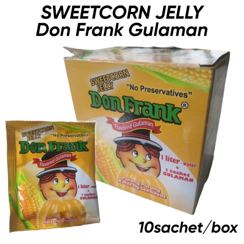 Sweetcorn Jelly Gulaman Powder by Don Frank (10sachet/box) | Shopee ...
