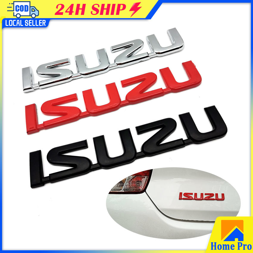 ISUZU Logo Sticker ar Front Logo Emblem Rear Trunk Letter Logo Sticker ...