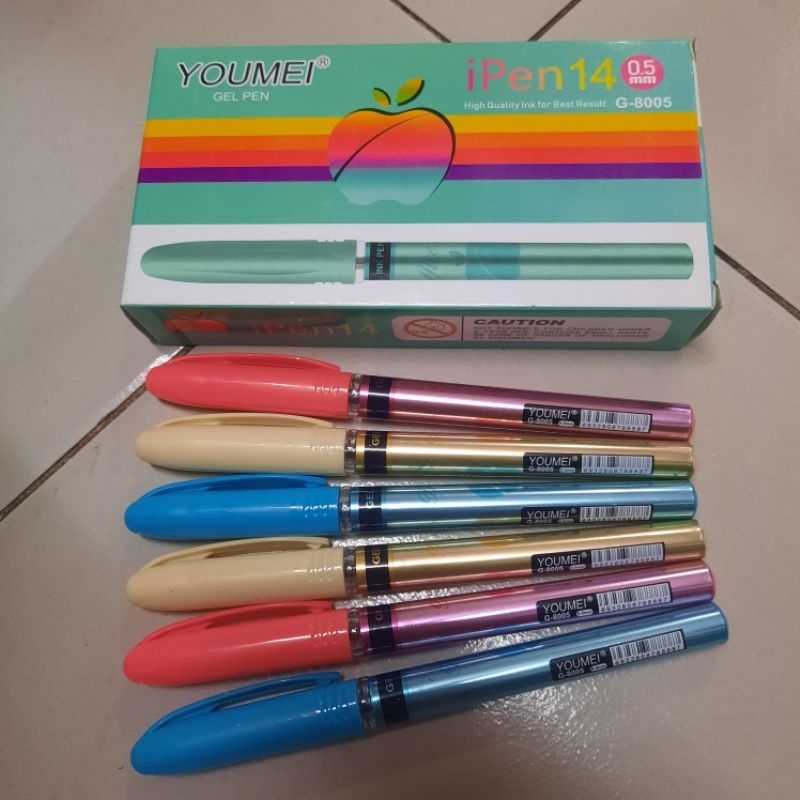 iPEN 14 Youmei Gel Pen sold per box - Black Ink only | Shopee Philippines