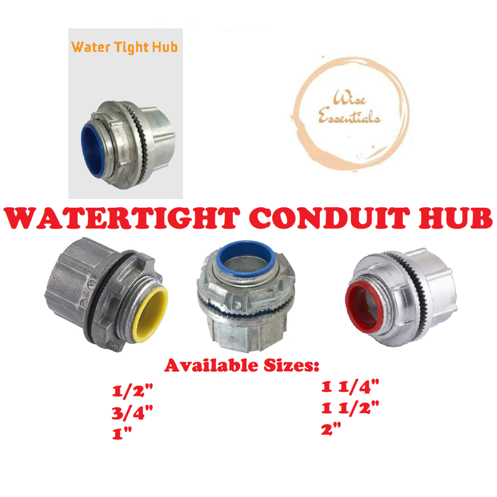 Water Tight Conduit Hub sizes 1/2" to 1" | Shopee Philippines
