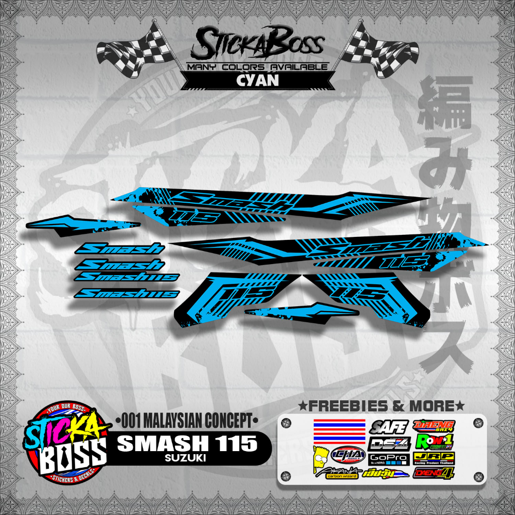 STICKER DECALS for SMASH 115 (S11501MACO) By STICKABOSS (SOFIE ...
