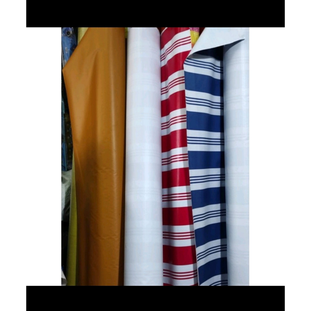 Lona Trapal Tarpaulin Tarp Makapal Stripes and Plain 6 ft. Width sold ...