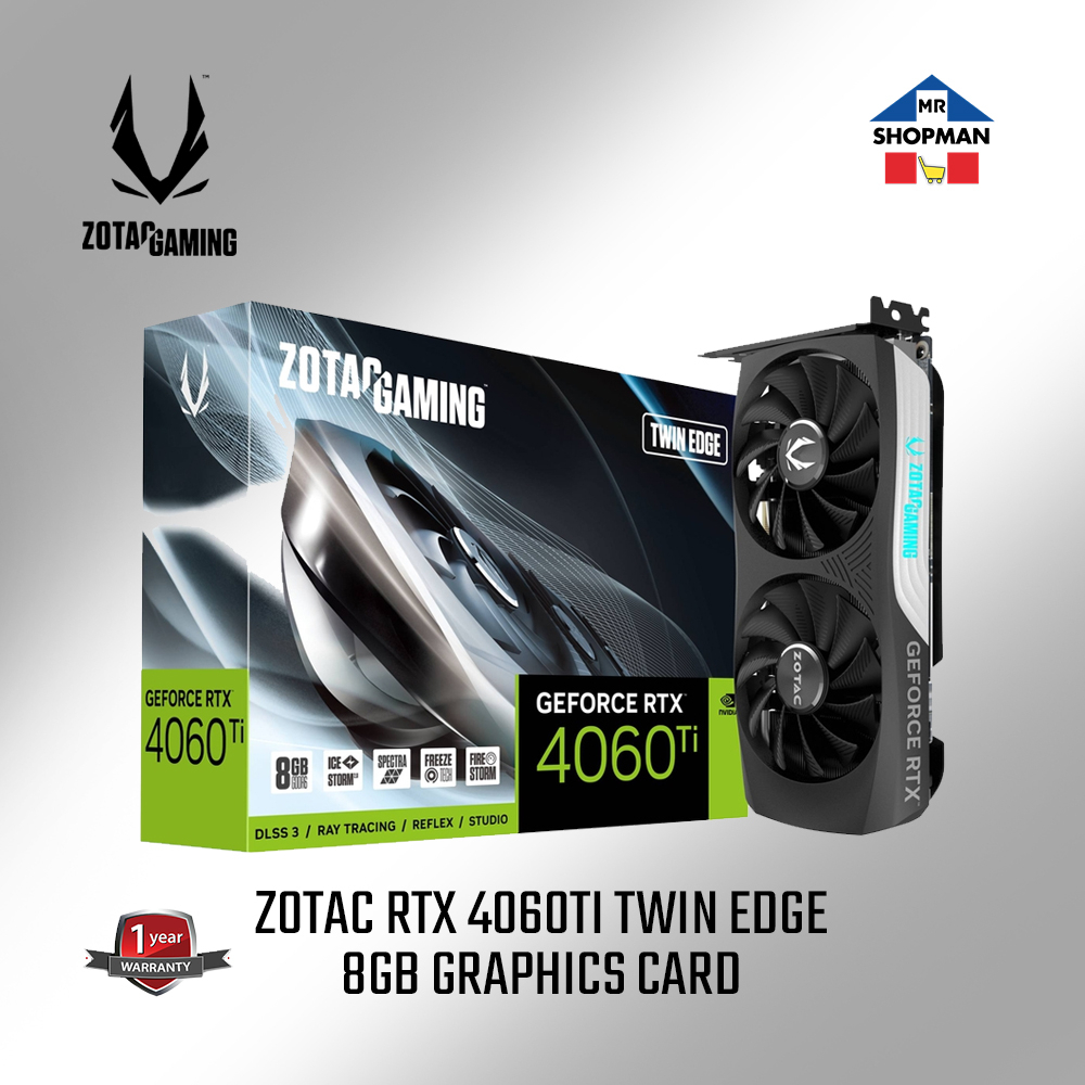 ZOTAC GAMING GeForce RTX 4060 Ti 8GB Twin Edge Graphics Card GPU 4060Ti | Shopee Philippines