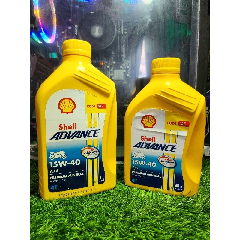 SHELL| Advance 15W-40 AX5 | 800ml | | Shopee Philippines