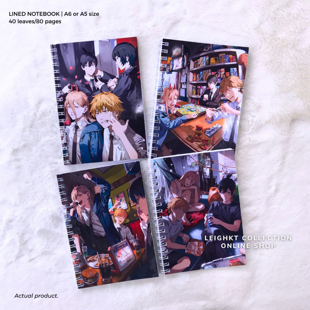 Leighkt | Chainsaw Man Anime Notebook Denji Power Aki | Shopee Philippines
