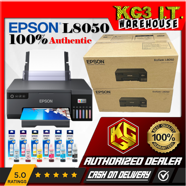 Epson EcoTank L8050 Ink Tank Printer (Print, Ink Tank System, A4, 057 Ink) | Shopee Philippines