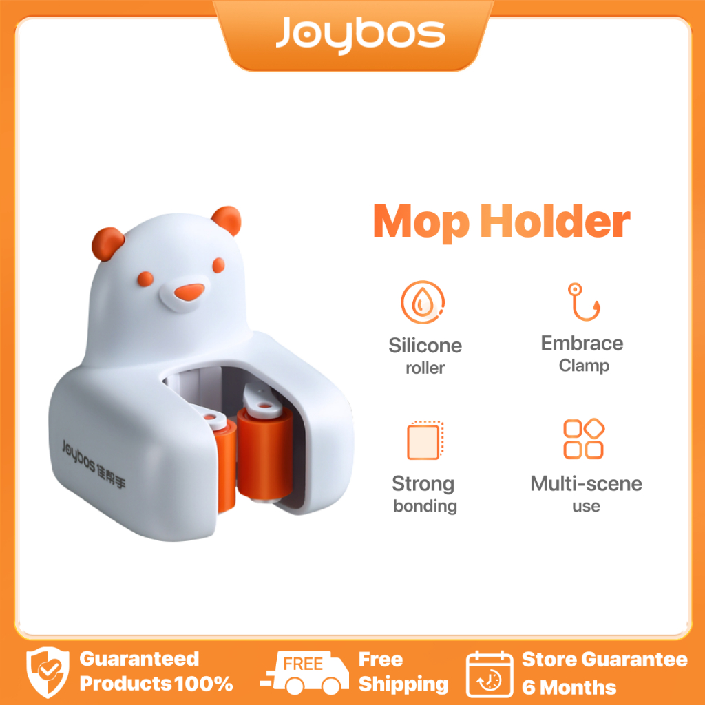 Joybos TBGG 1pcs Mop Hook Punch-free Mop Clip Wall Storage Broom Hanger ...