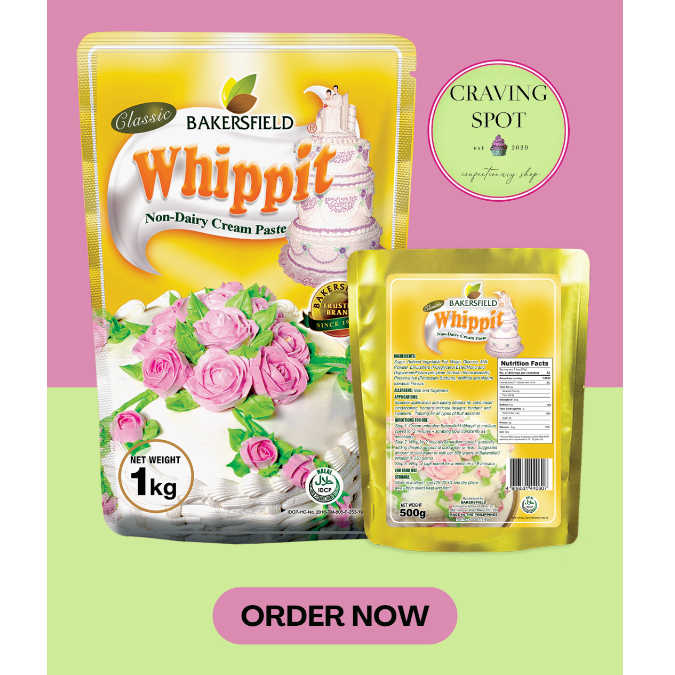 BAKERSFIELD WHIPPIT CLASSIC and BUTTERCREAM 1KG | 500G | Shopee Philippines
