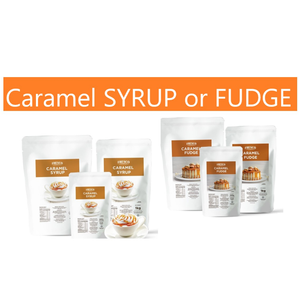 CARAMEL Premium Fresco Syrup, Fudge | Shopee Philippines