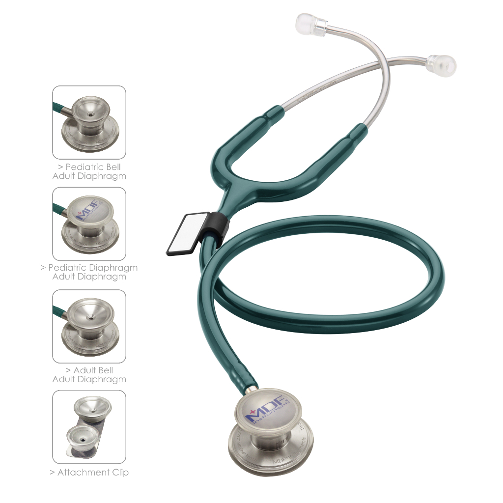 MDF MD One Epoch Titanium Stethoscope MDF777DT-21 (Emerald Green ...