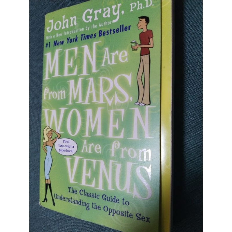 Men Are From Mars Women Are From Venus The Classic Guide To