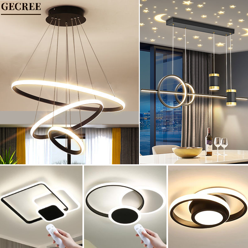 Nordic Chandelier Ceiling Light Ultra-Thin Modern Ceiling Light Center ...
