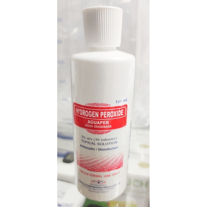 Hydrogen Peroxide 60mL/120mL (Aguaper/Hydroper) | Shopee Philippines