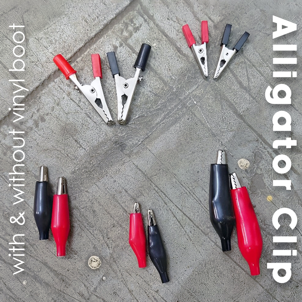 GS Alligator Clip with/without Vinyl Boot – Electrical Test Clips for ...