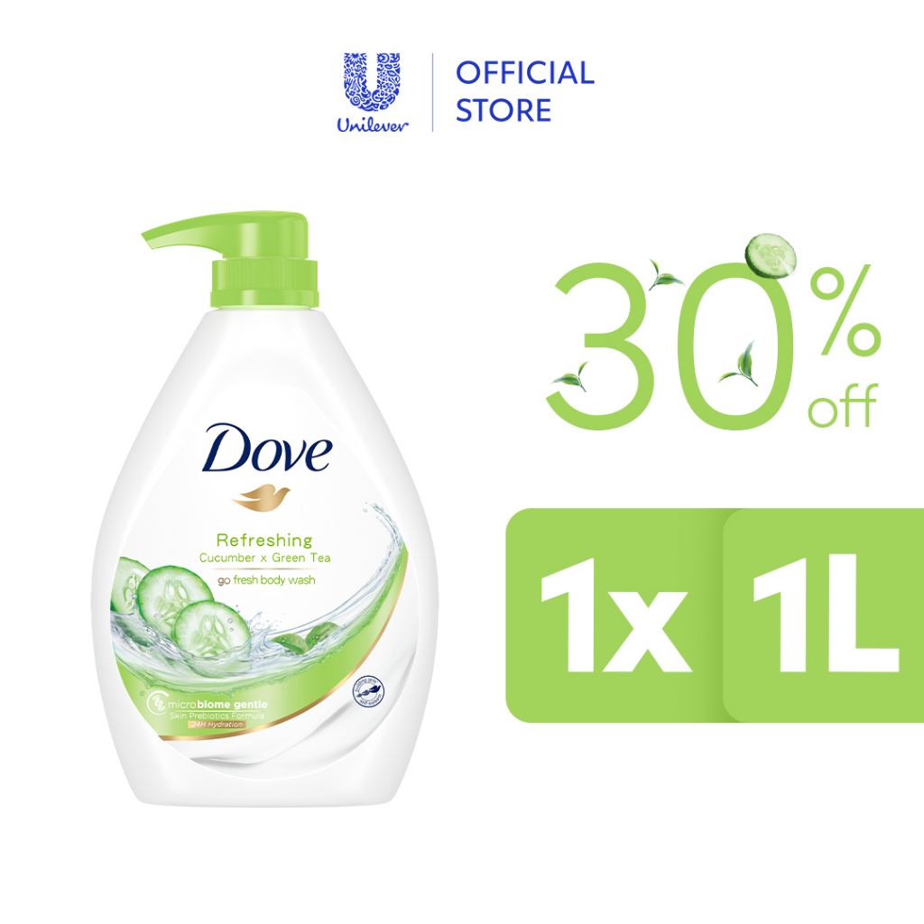 Dove Go Fresh Body Wash Refreshing Cucumber 1L | Shopee Philippines
