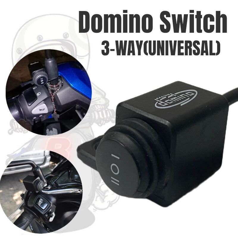 BIGBANG Motorcycle domino switch mini driving light switch mirror mount ...