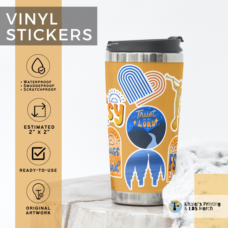 LDS merch: FSY 2019 and FSY 2022 vinyl waterproof LDS stickers | Shopee ...