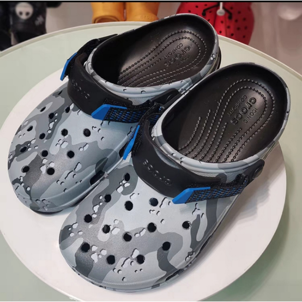 crocs all terrain classic clog camouflage for woman man with ecobag ...