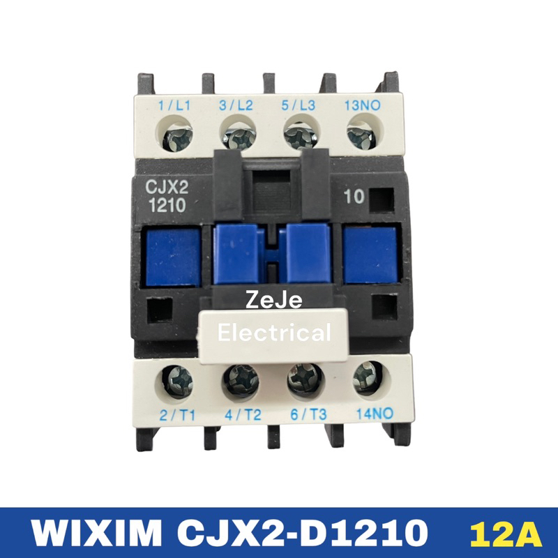 WIXIM 12A CJX2-D1210 Magnetic Contactor | ZeJe | Shopee Philippines