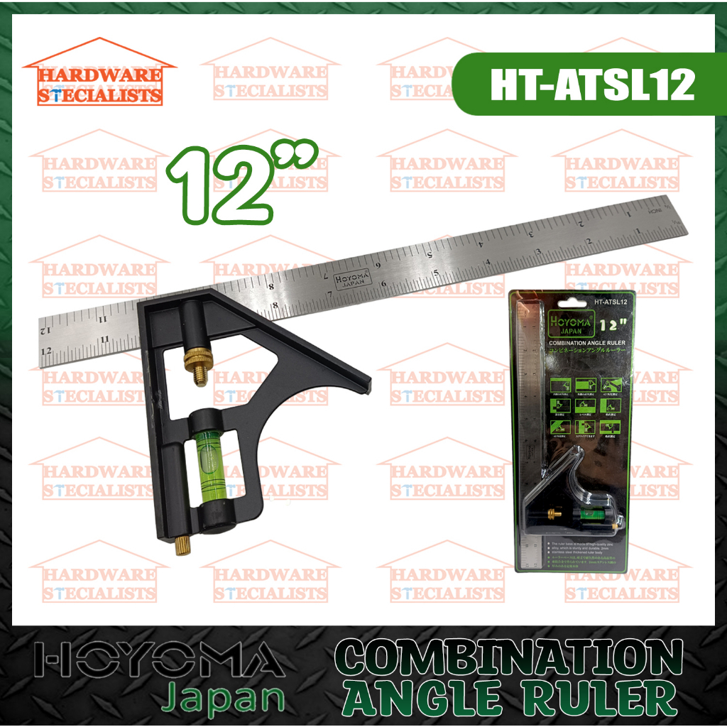 Hoyoma Angle Ruler / Tri-Square 12" HT-ATSL12 Original Authentic ...