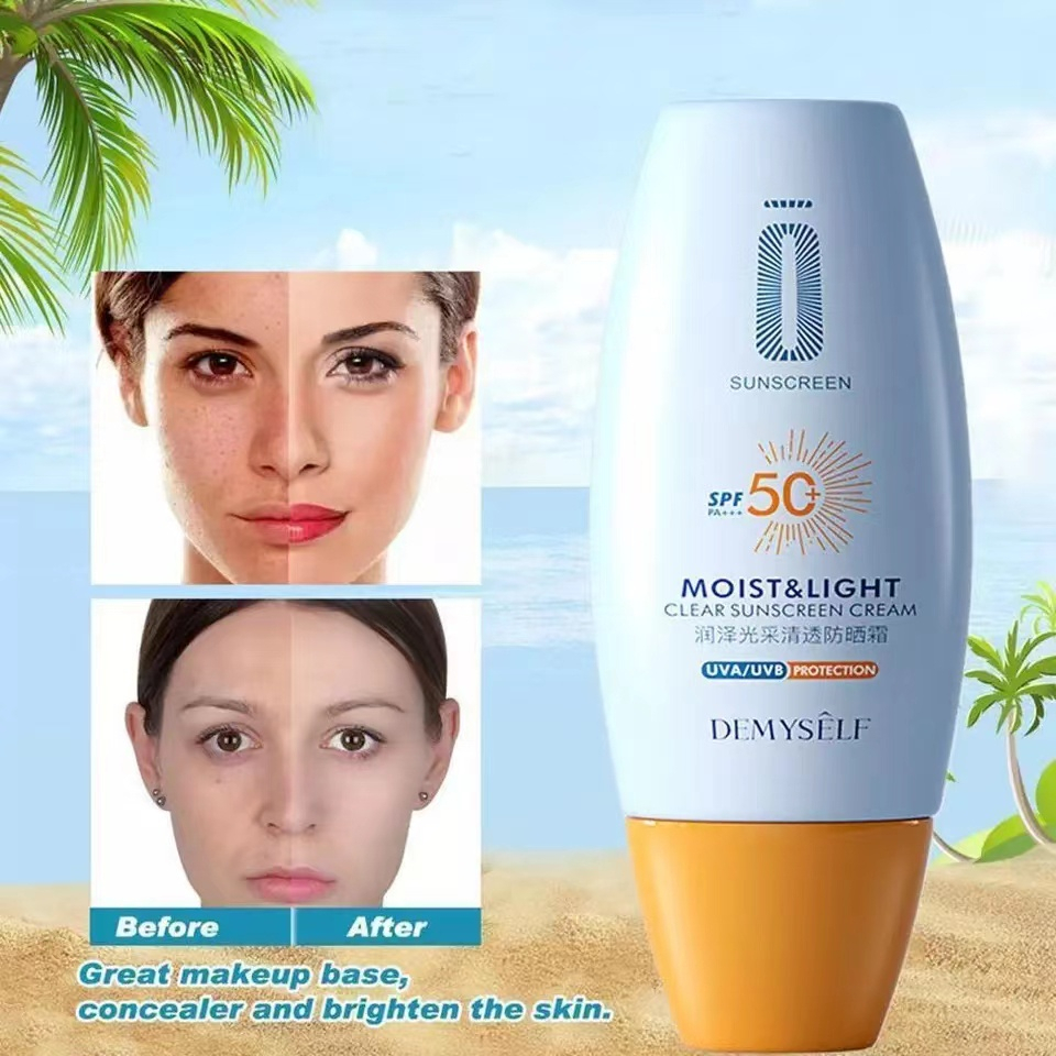 Sunscreen SPF50 Whitening Sunscreen Cream Refreshing Non-sticky ...