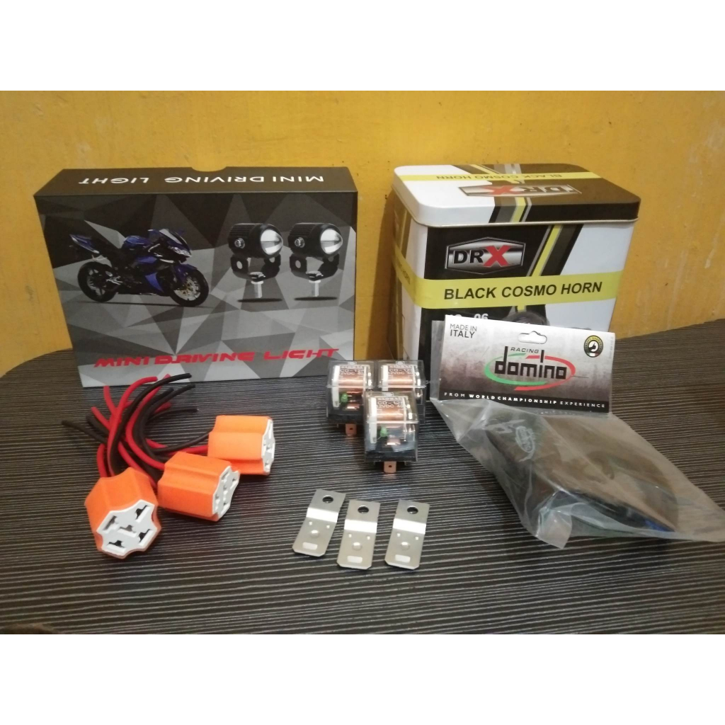 Mini Driving Light v2 with Ballast and Fan + DRX Horn + Relay + Switch ...