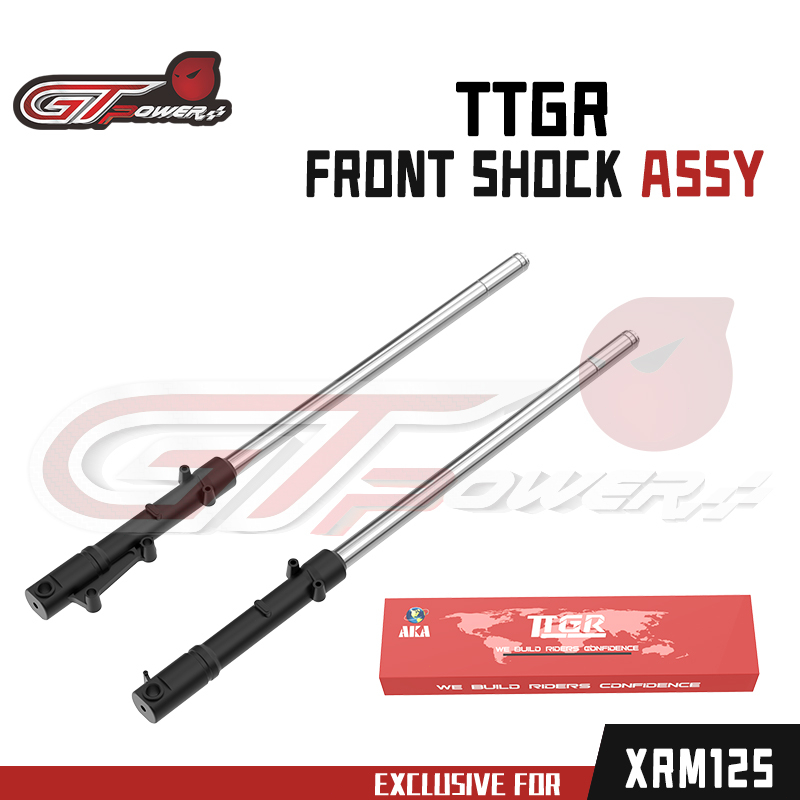 TTGR FRONT SHOCK ASSY XRM125 / XRM125 TRINITY BLACK MADE IN THAILAND ...
