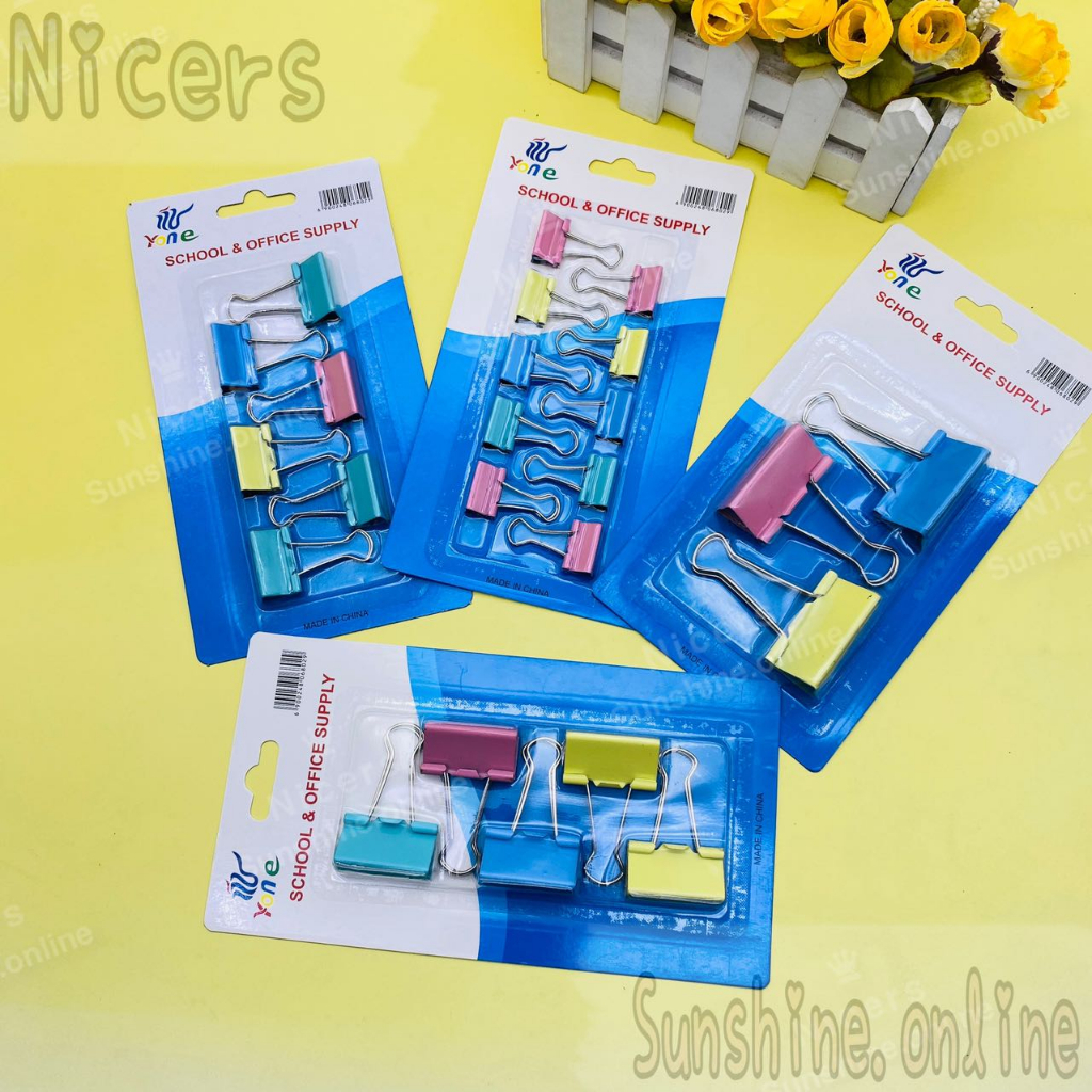 Colorful Binder Clip,Multicolor Paper Clips Document File Binder ...