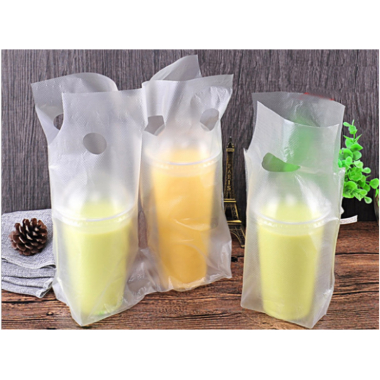 Milk Tea Bag, Take Out Bag 100 pcs per pack (100pcs) Single and Double ...