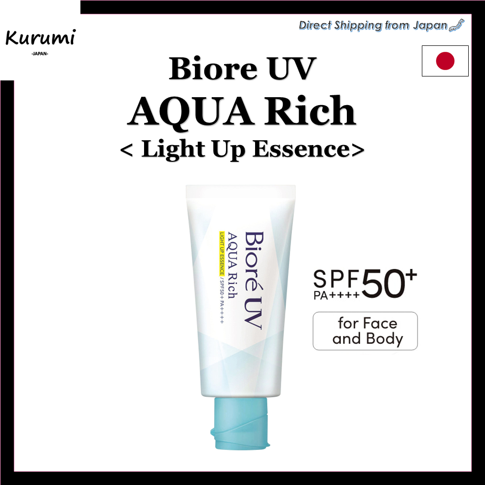 BIORE UV AQUA RICH Light Up Essence 70g | Shopee Philippines