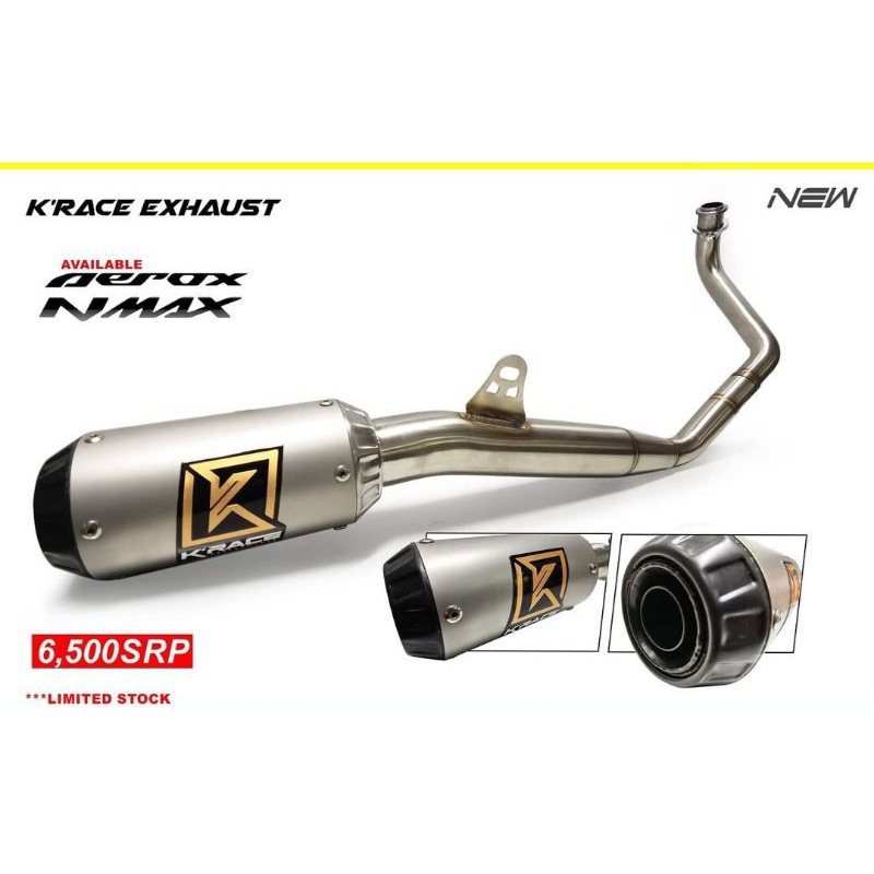 K RACE OPEN PIPE.NMAX V1 / AEROX V1 (SALE) | Shopee Philippines