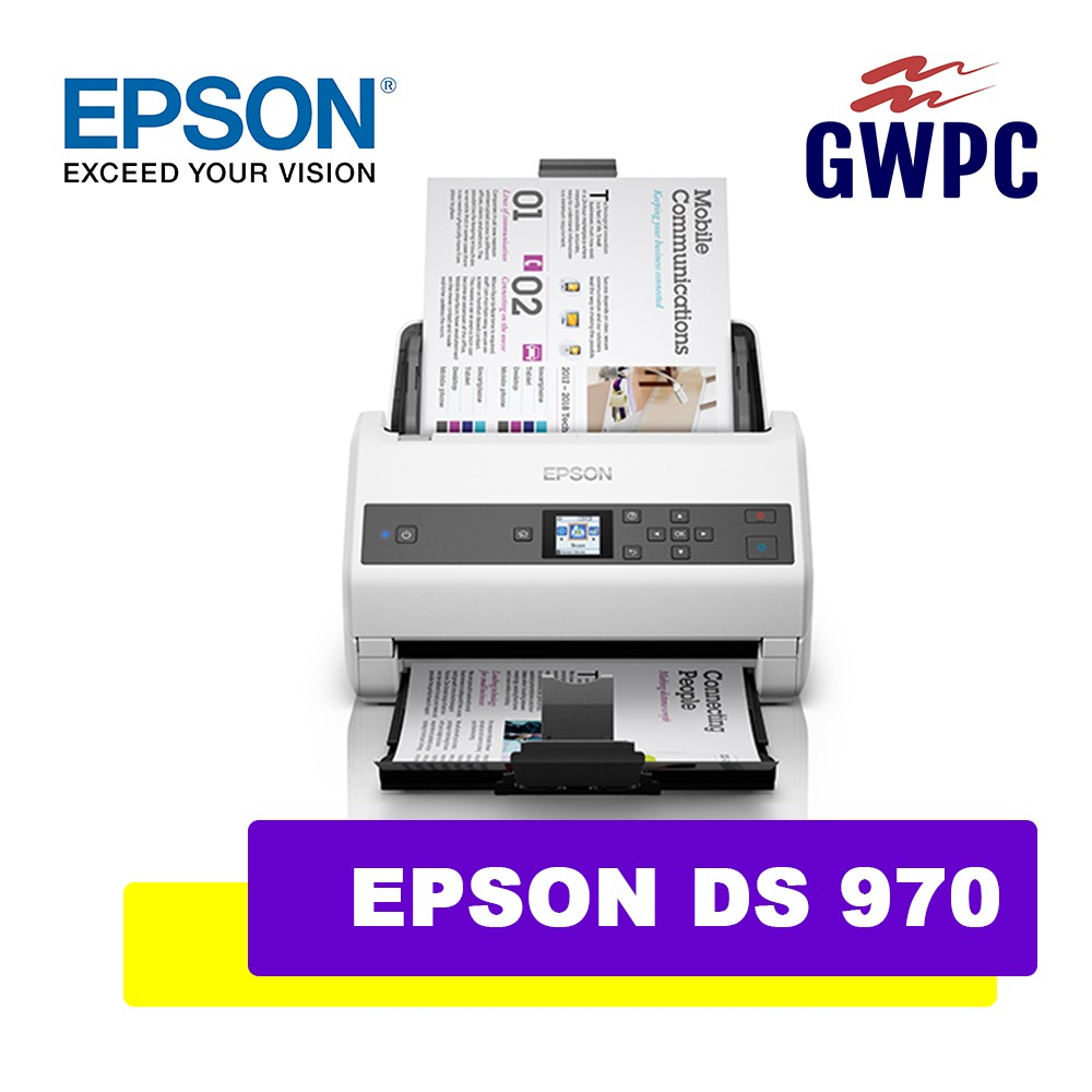 Epson WorkForce DS-970 Duplex Sheet-fed Document Scanner DS970 DS 970 ...