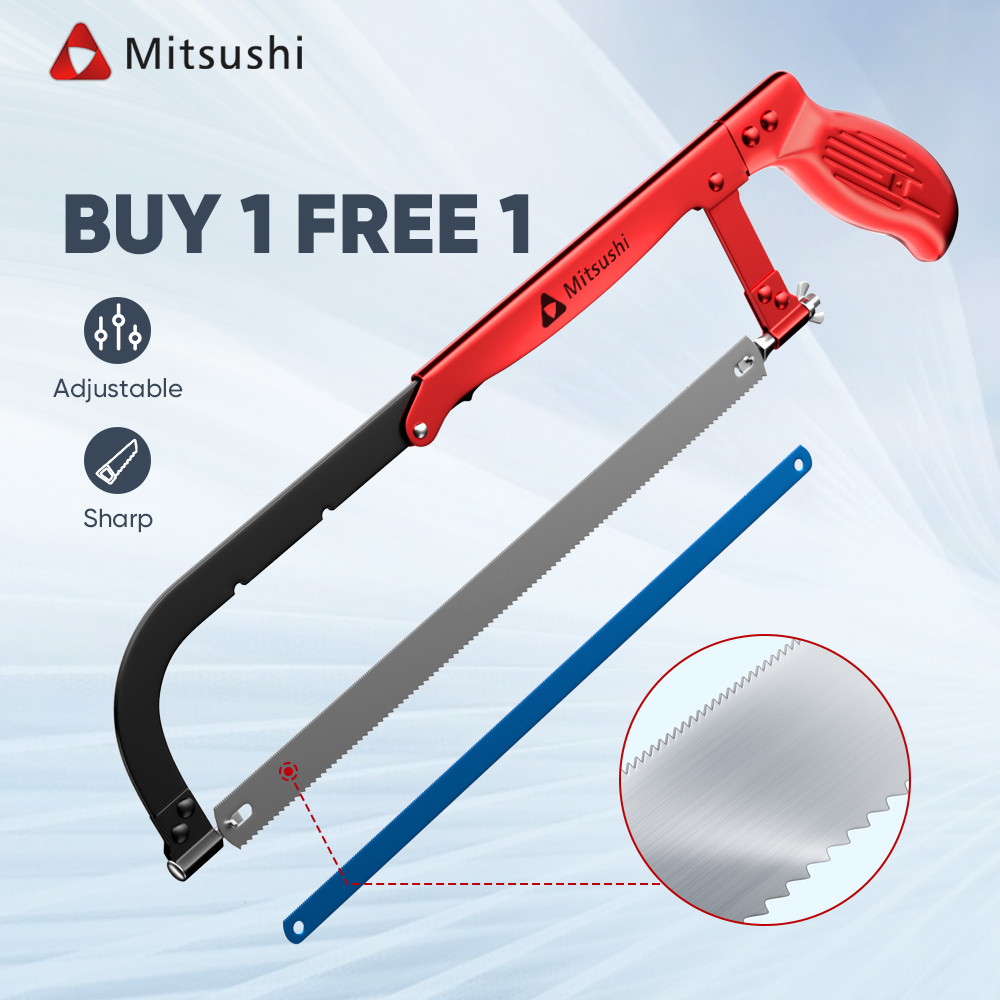 Mitsushi Handmade Hacksaw Frame Adjustable Non-slip Plastic Handle Saw ...