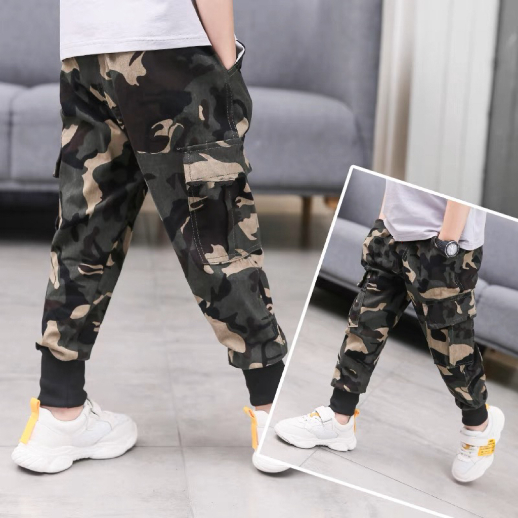 COD Camouflage Jogger pants 4 pocket/cotton pants for kids unisex ...