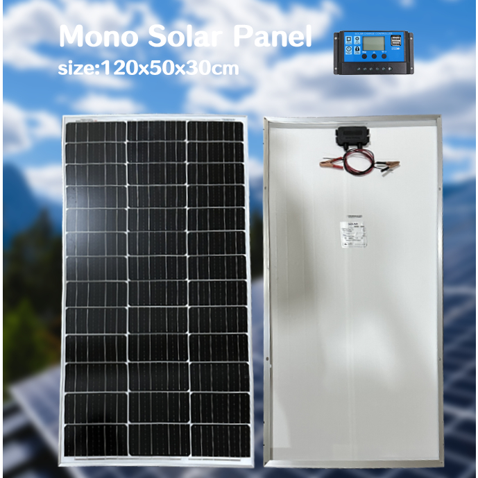 【Ready stock】100 Watt Monocrystalline Original Solar Panel IP67 ...