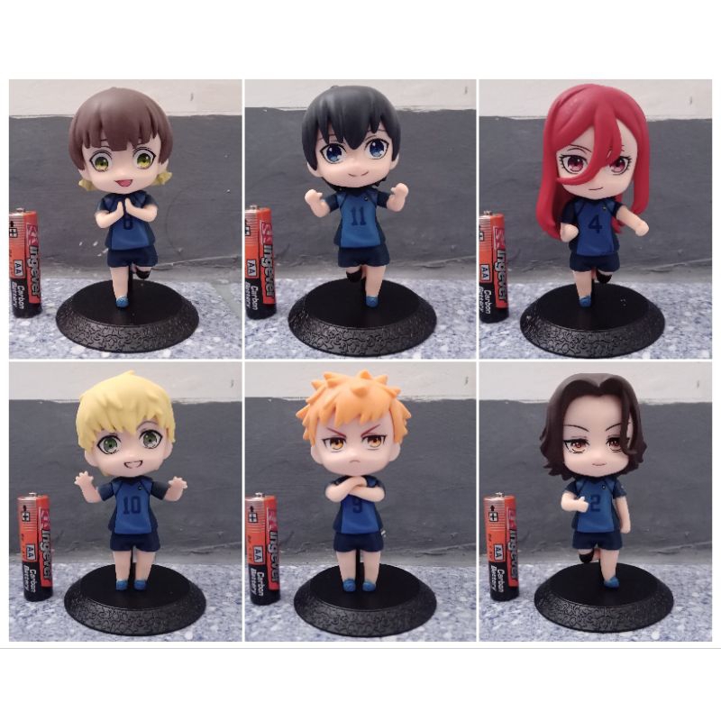 Blue Lock Anime Chibi Yoichi Isagi Meguru Bachira Seishirō Nagi Action ...