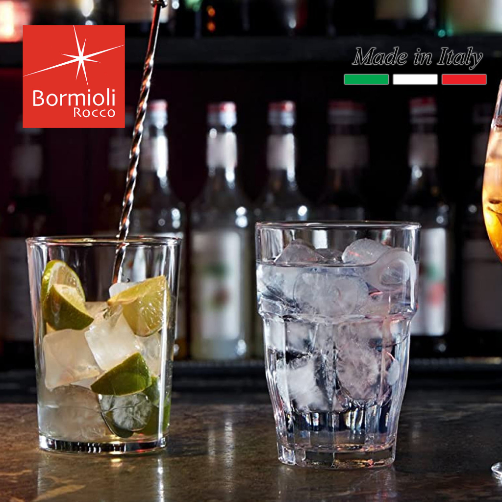 Bormioli Rocco 6pcs Rock Bar 480ml Cooler Tumbler Stackable Rocks Glasses Set YBOR606 | Shopee ...