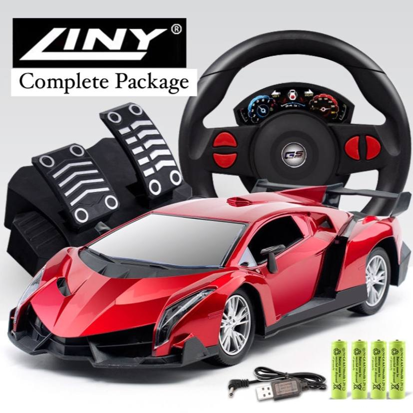 Remote Control Car Racing Model Toys with Steering Wheel Gravity ...