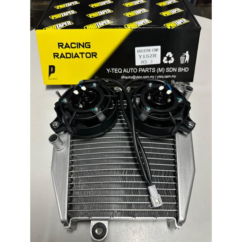 PROTAPER BIG RADIATOR ASSY CURVE w/ DUAL BLOWER FAN FOR SNIPER 150 V1 ...