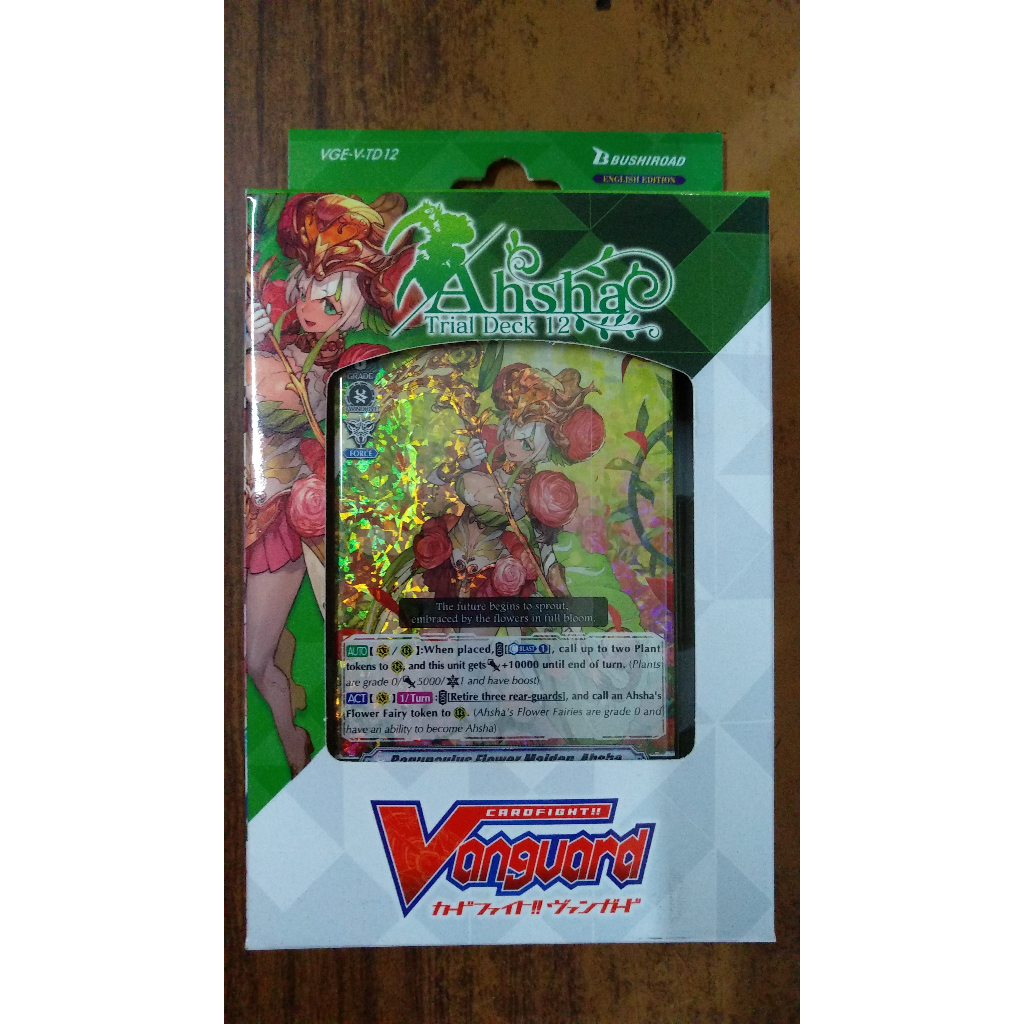 CFV Cardfight!! Vanguard V Trial Deck 12: Ahsha Neo Nectar English (VGE-V-TD12) | Shopee Philippines