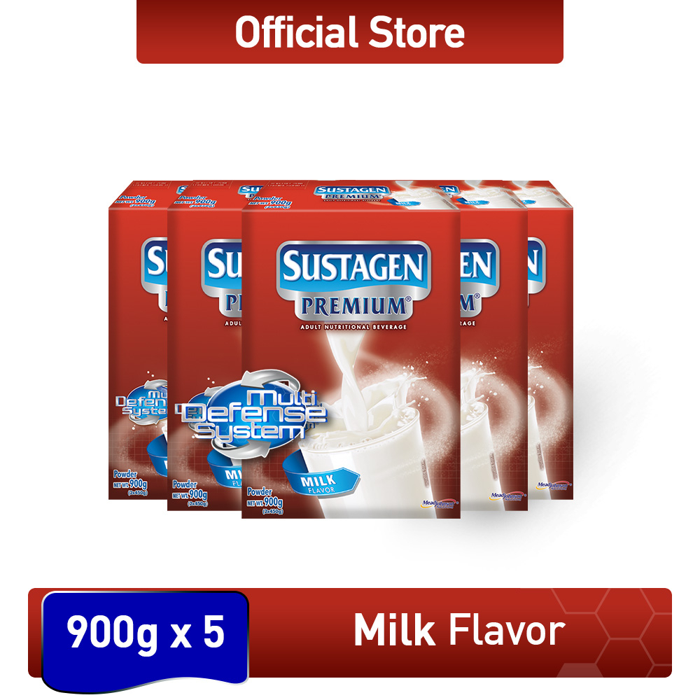 Sustagen Premium Milk Flavor Adult Nutritional Powdered Milk Drink 4.5kg (900g x 5) | Shopee ...