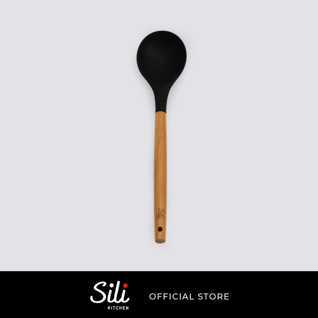 SILI Silicone Kitchen Utensils (Beech Wood Handle) | Shopee Philippines