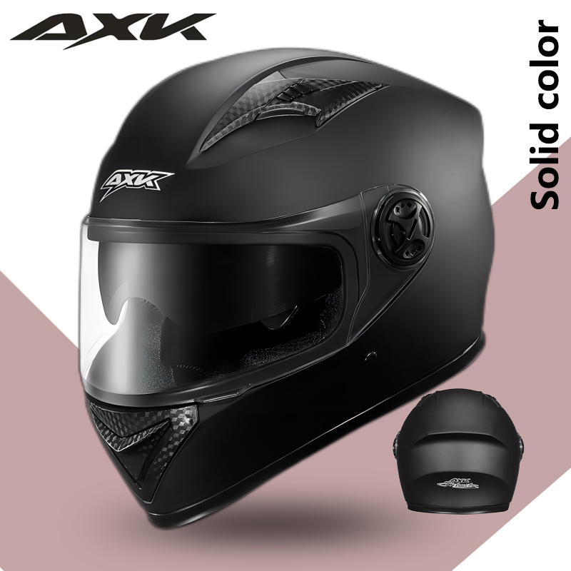 AXK/AKA 557 Double Miorr Motorcycle Full Face Helmet with ICC | Shopee ...