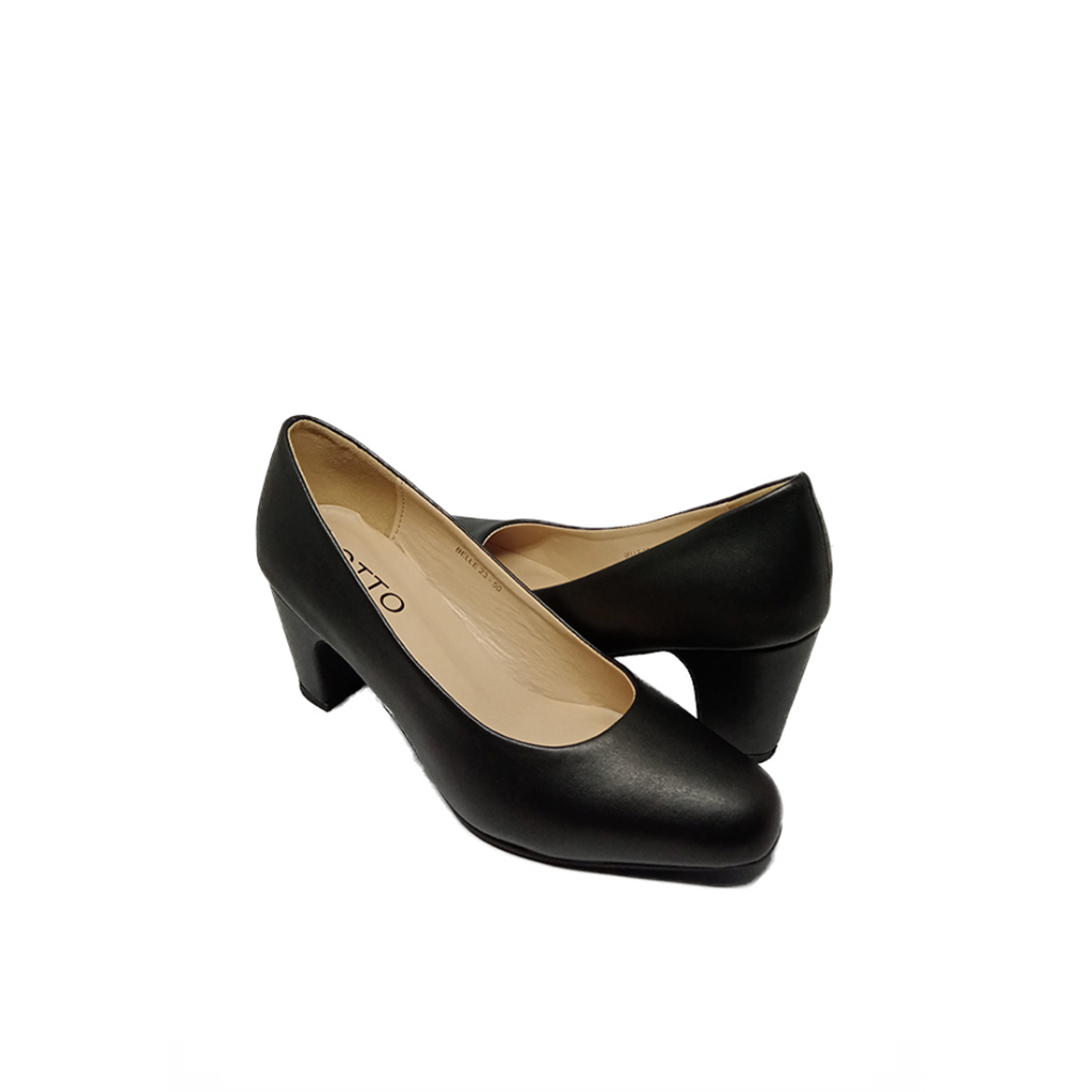 Otto 21700195 Womens Solid Tone Heeled Shoes in Black | Shopee Philippines