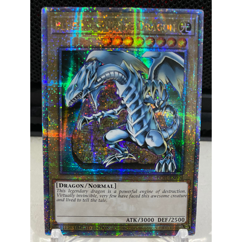 Blue-Eyes White Dragon - LC01-EN004 - Quarter Century Secret Rare Limited Edition | Shopee ...