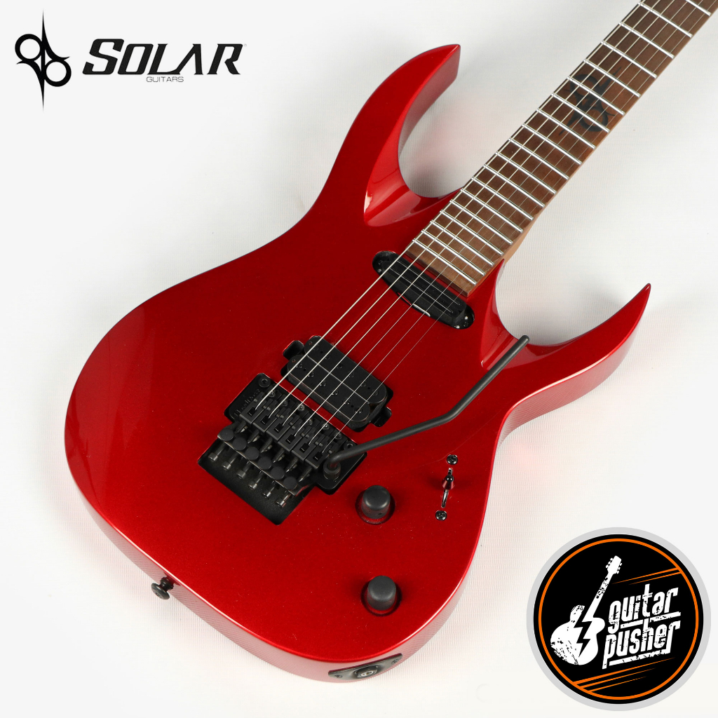 Solar Guitars AB1.6FRCAR Candy Apple Red Metallic Electric Guitar w/ Floyd Rose | Shopee Philippines