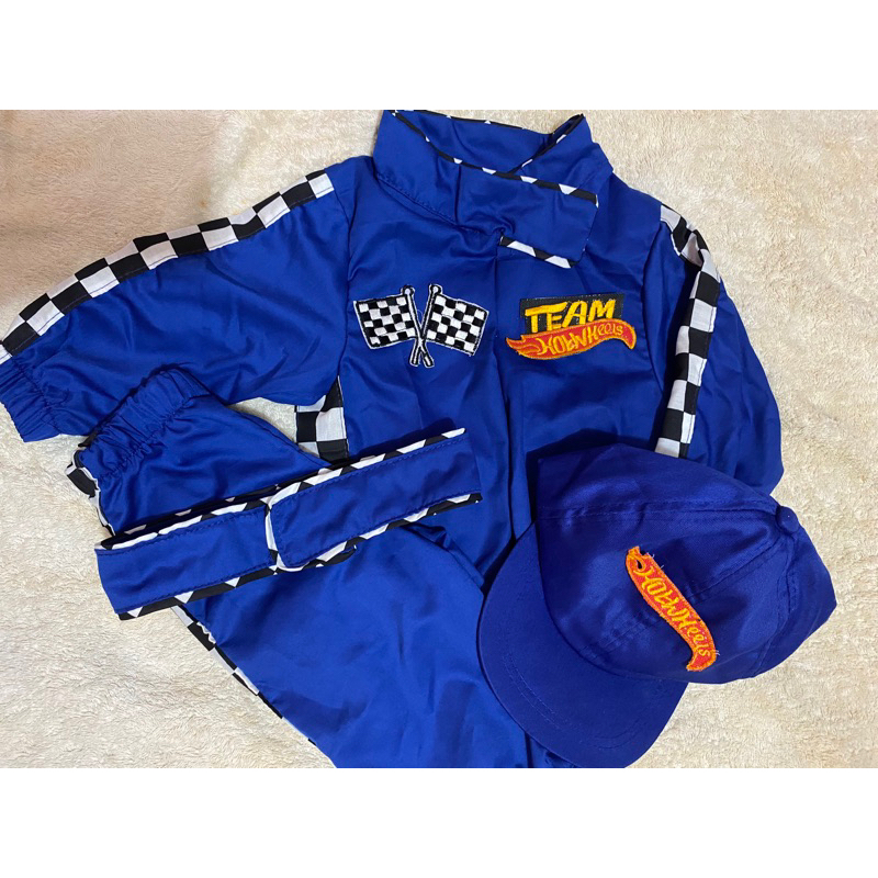 BLUE Car Racing Costume (cars mcqueen/hotwheels/Ferrari/lamborghini ...