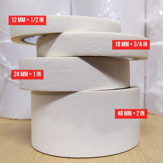 Masking Tape (1 Tube) Paper Tape 2 inch | 1 inch | 3/4 inch | 1/2 inch ...